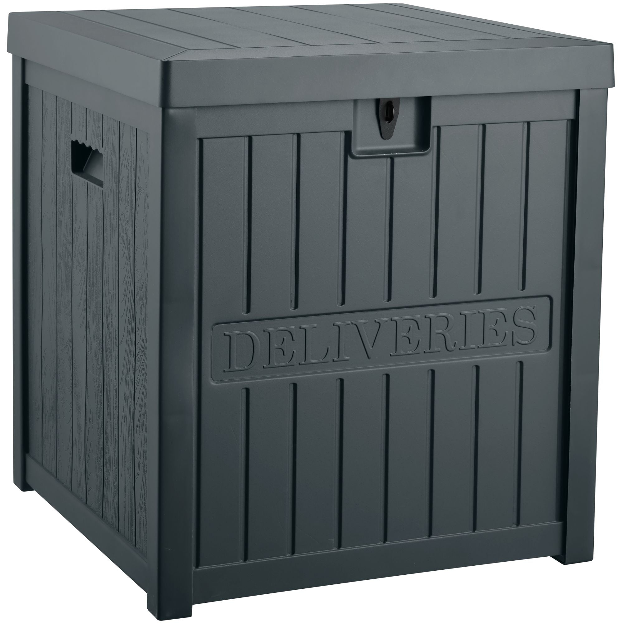EHHLY 51 Gallon Resin Package Delivery Box for Outside, Lockable Secur